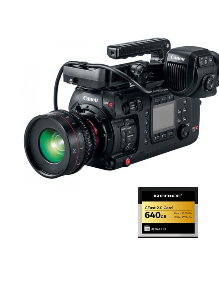 Renice 640G Speicherkarte CFast 2.0 Spezifikationen – 1 Stück für Canon EOSC700